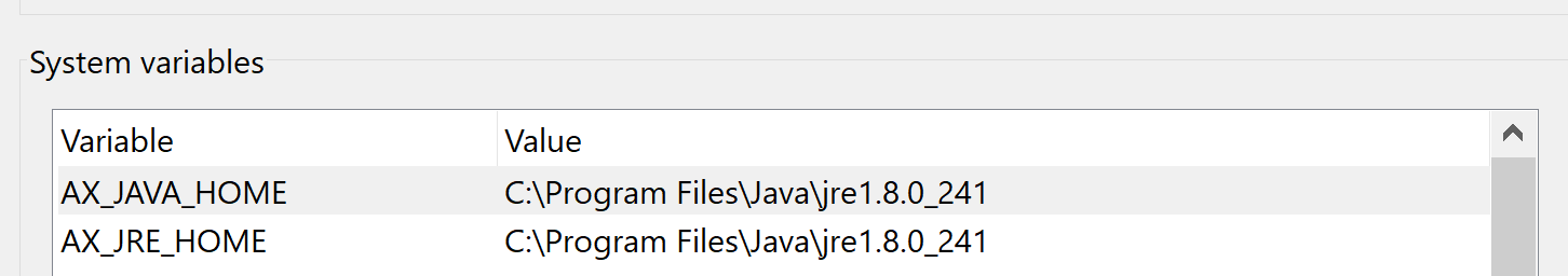 HOWTO Manually update Java version in AX/AX Client